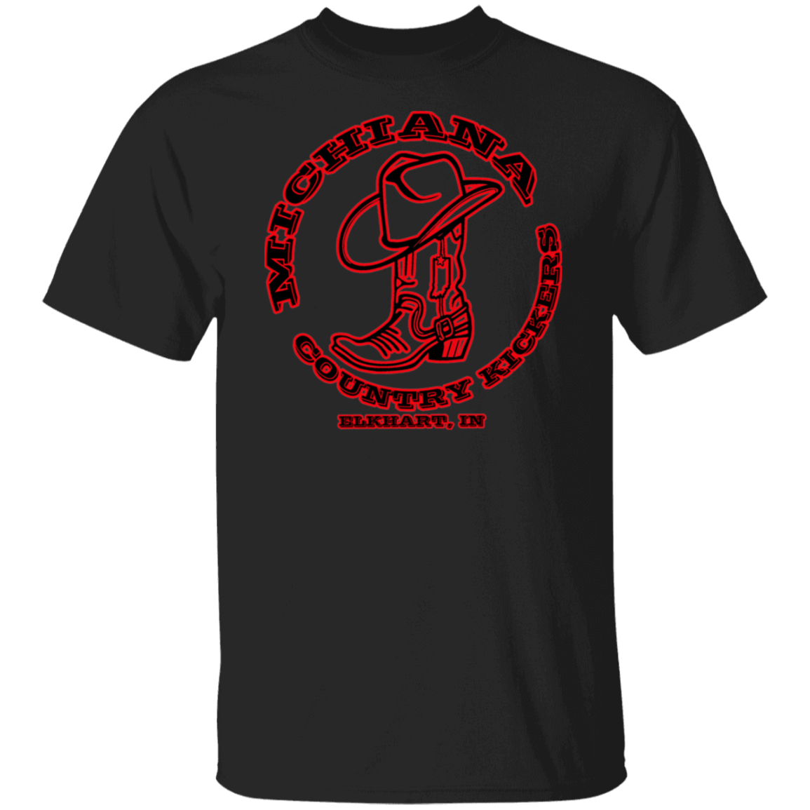 Unisex Logo Tee - Red Logo - Michiana Country Kickers